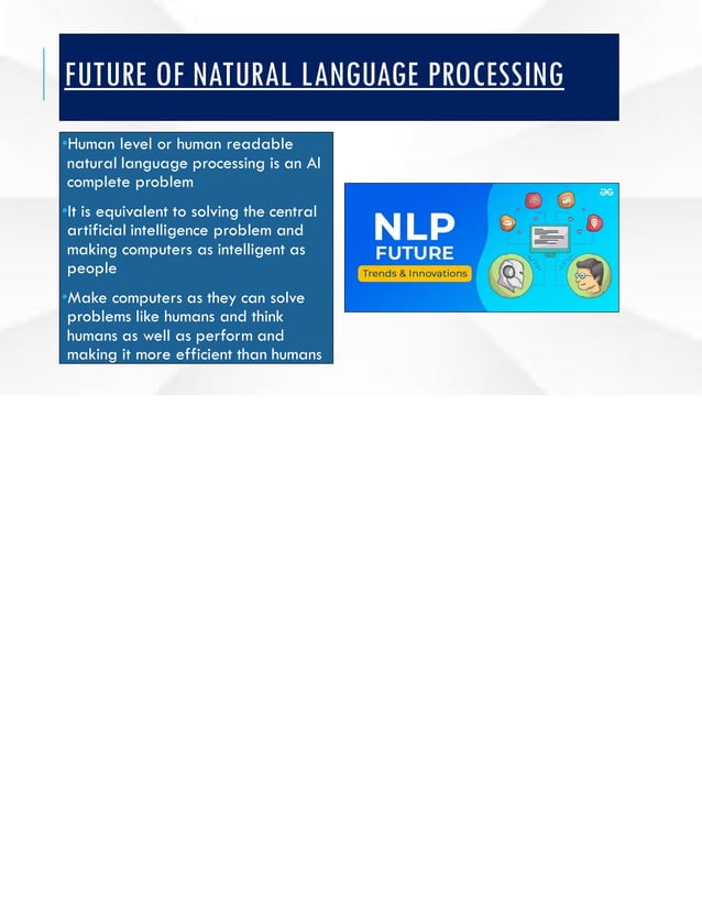 Natural language processing ppt for engineering | PDF