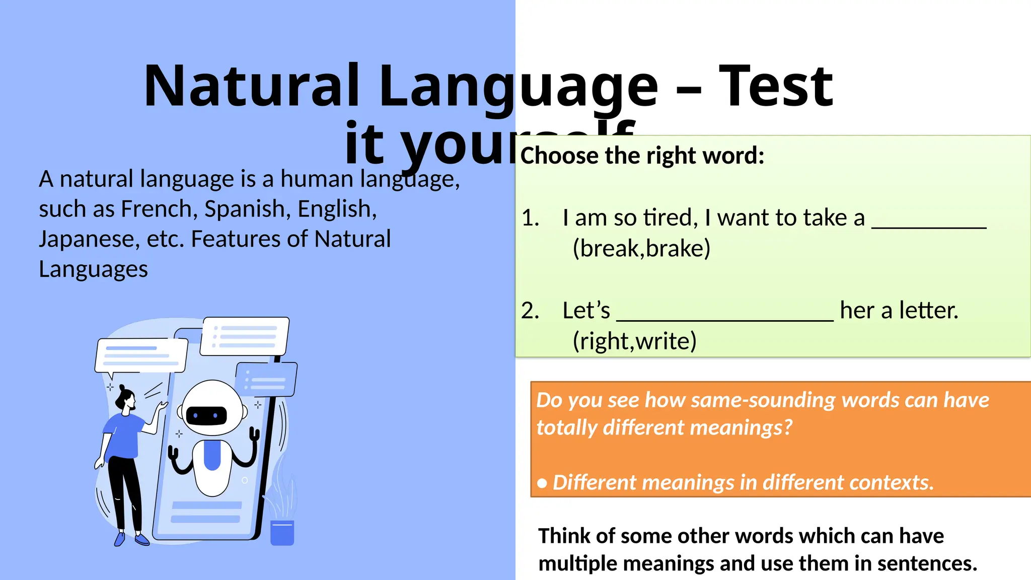 PowerPoint presentation (PPT) on the concept of Natural Language ...