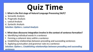 PowerPoint presentation (PPT) on the concept of Natural Language ...