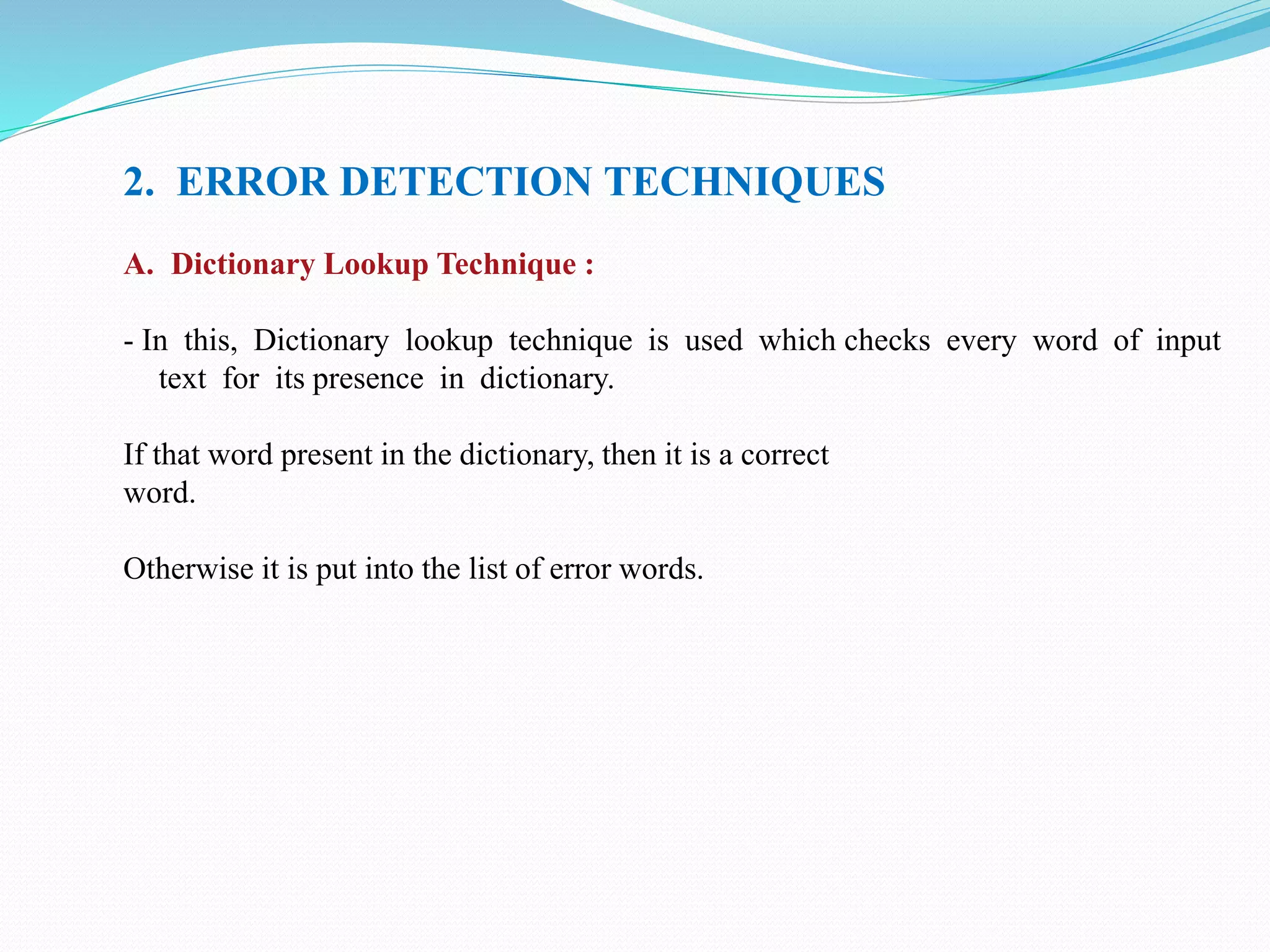 Spell checker using Natural language processing | PPTX