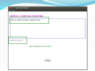 Spell checker using Natural language processing | PPTX