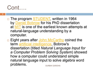 Natural language processing(AI UNIT 2) | PPTX