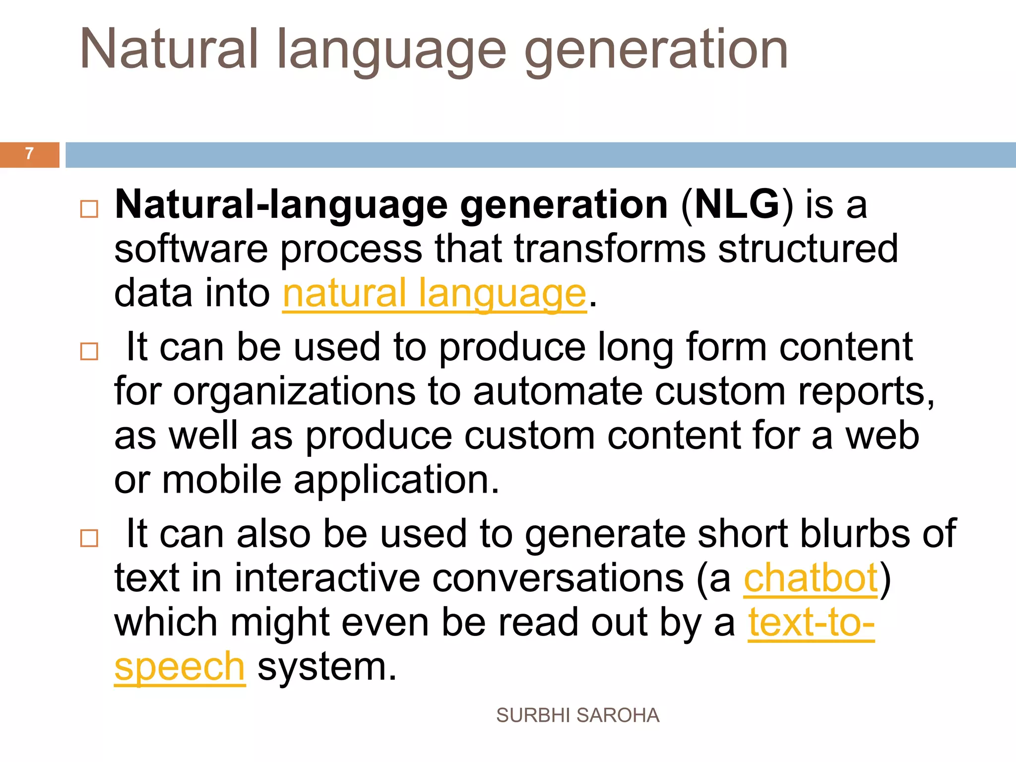 Natural language processing(AI) | PPT