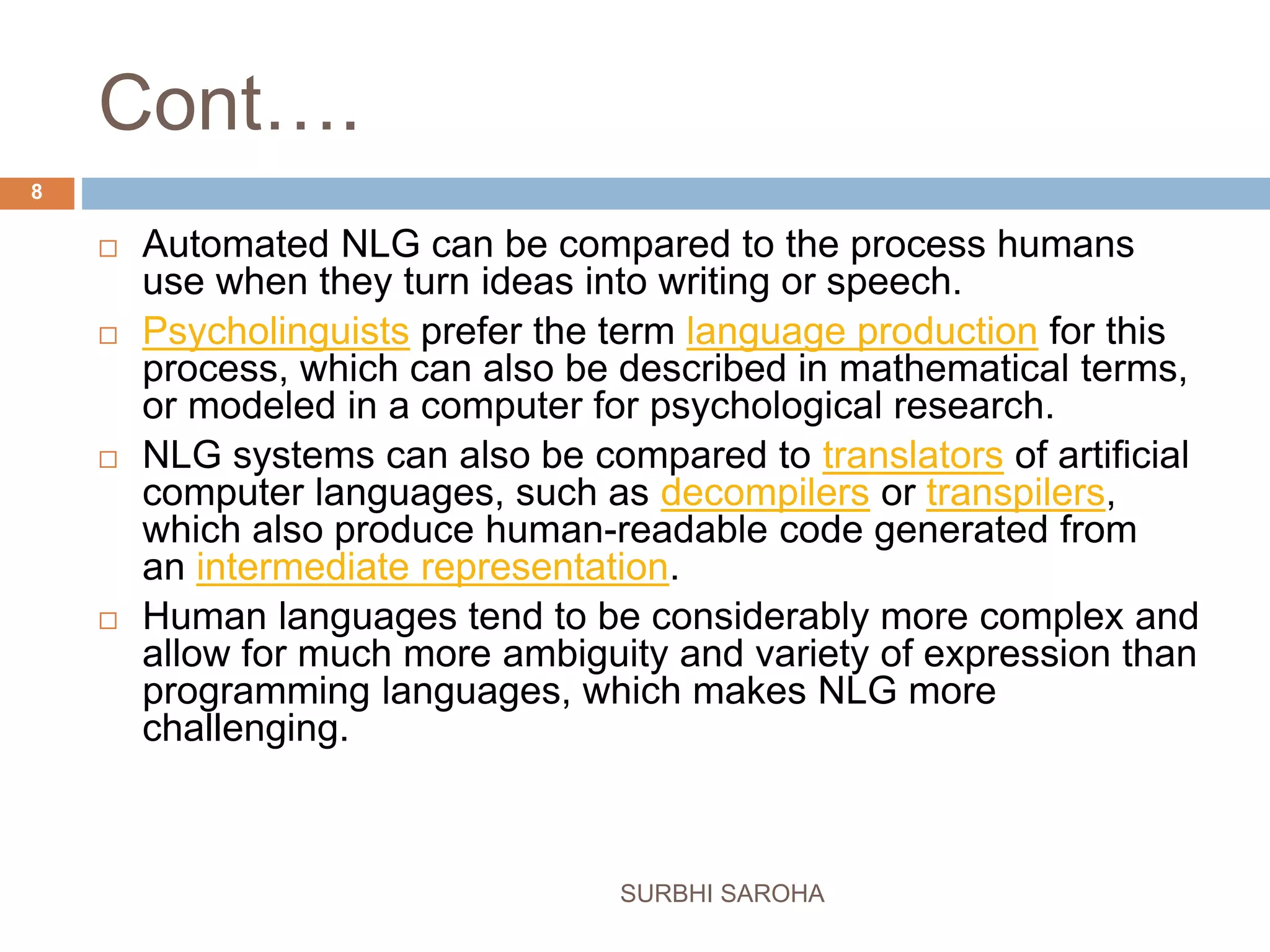 Natural language processing(AI) | PPT