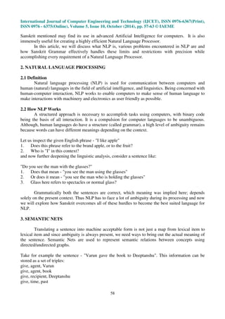 Natural language processing and sanskrit | PDF