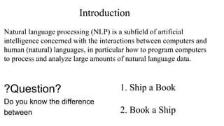 Natural language processing PPT presentation | PPTX