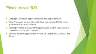 Natural language processing in artificial intelligence | PPT