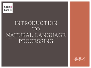 Introduction to Natural Language Processing | PDF