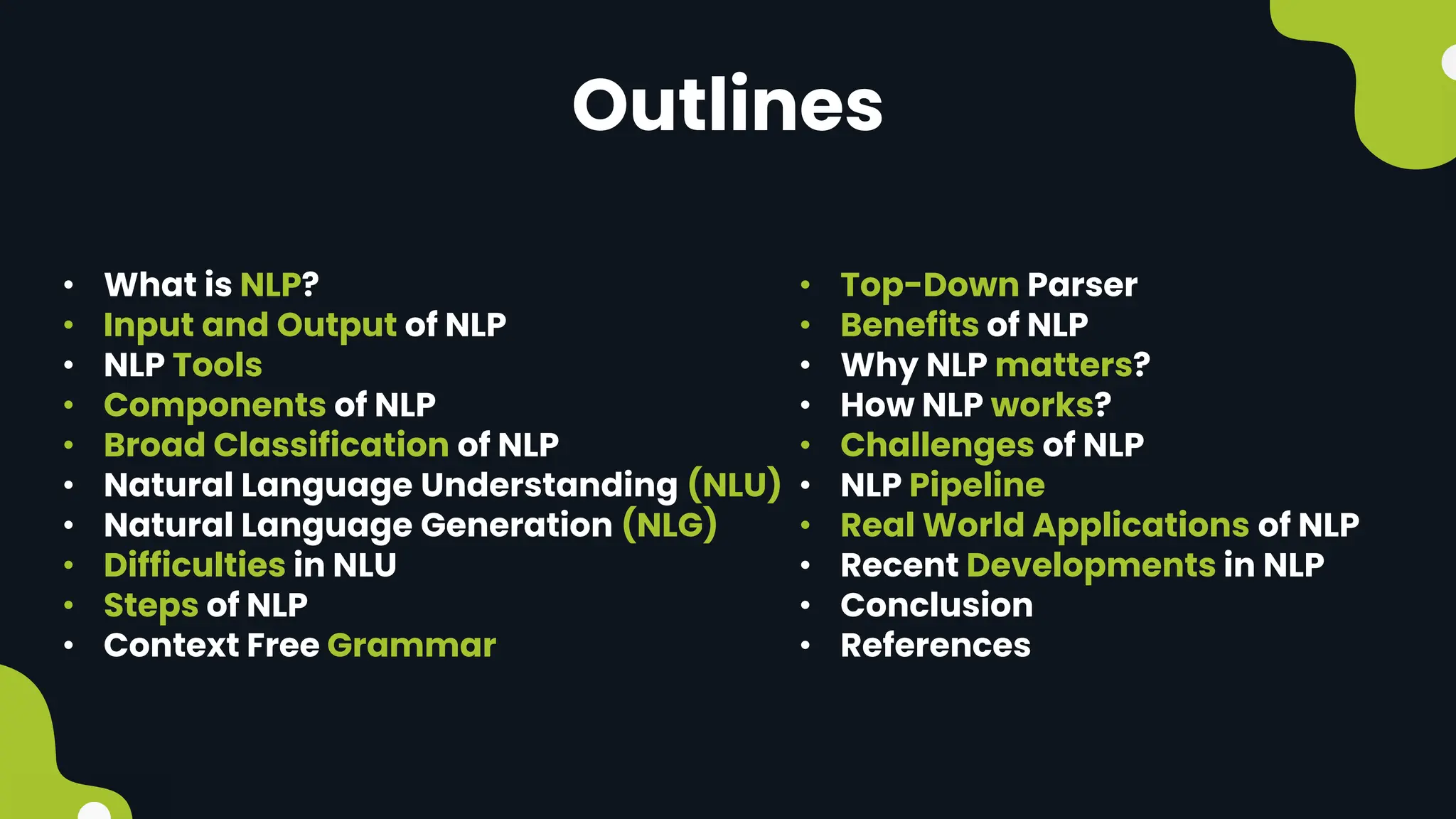 Natural Language Processing (NLP) | PPTX