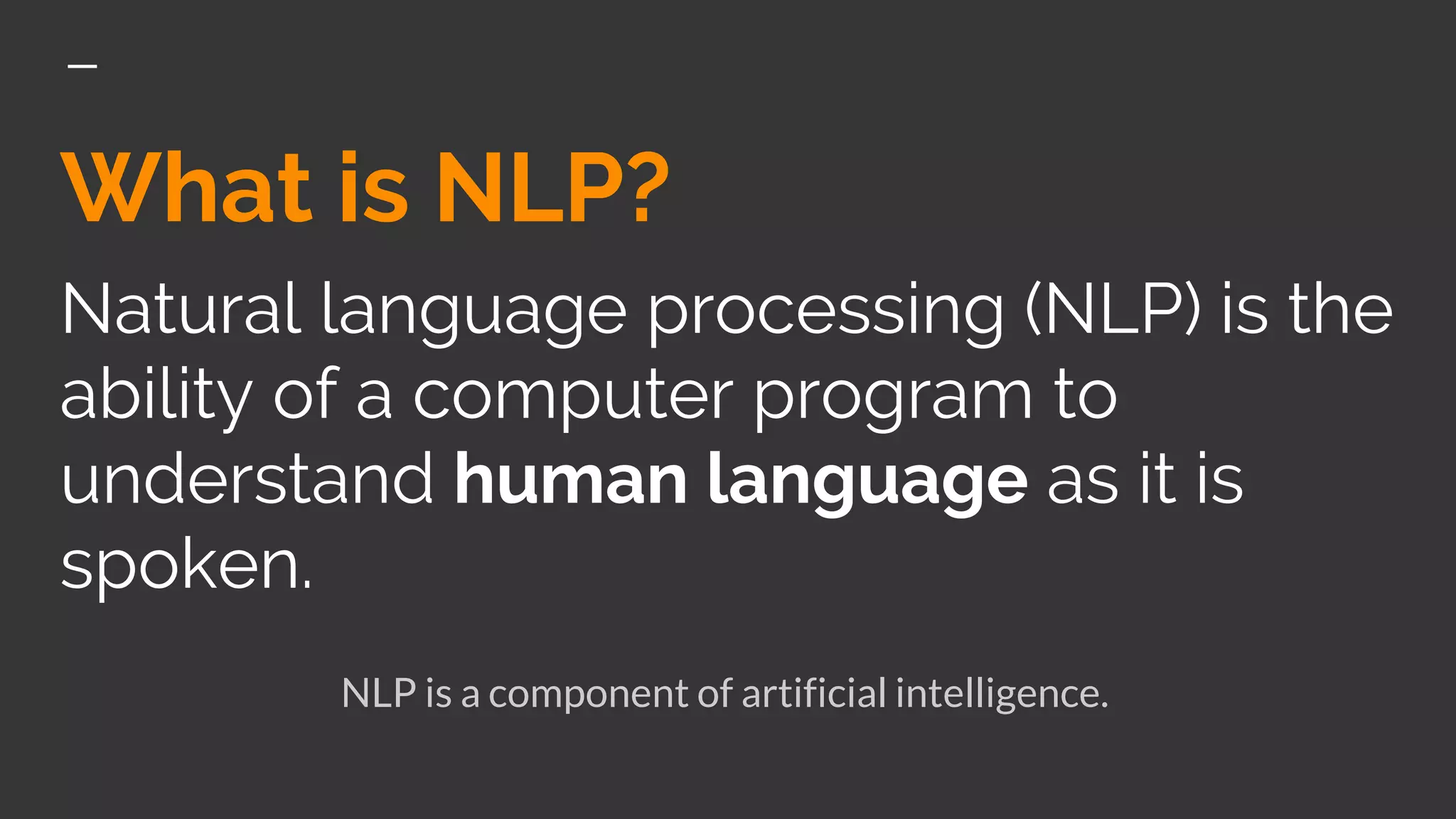 Natural Language Processing Nlp Introduction Pptx Programming Languages Computing