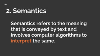 Natural Language Processing (NLP) - Introduction | PPTX | Programming Languages | Computing