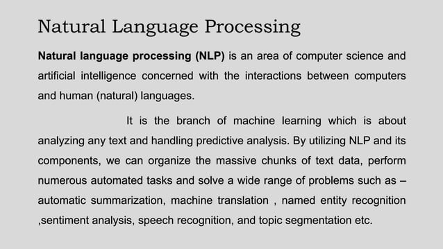 Natural language processing using python | PPT