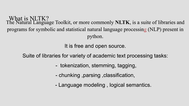 Natural language processing using python | PPT