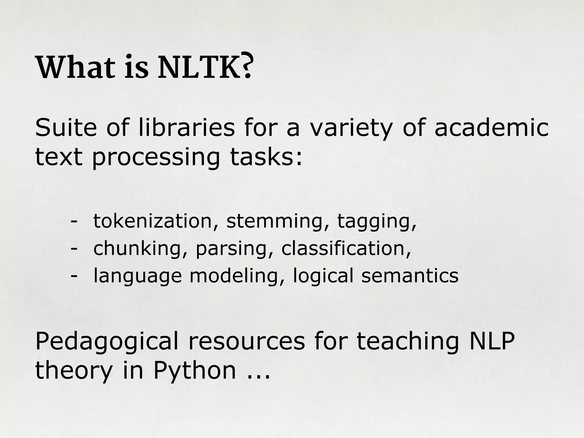 Natural Language Processing with Python | PDF