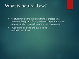 Natural Law Theory | PPTX
