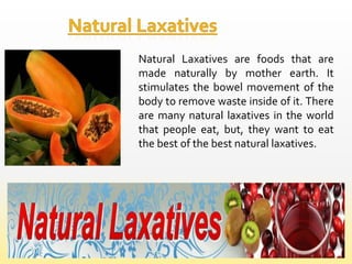 Natural laxatives | PPT