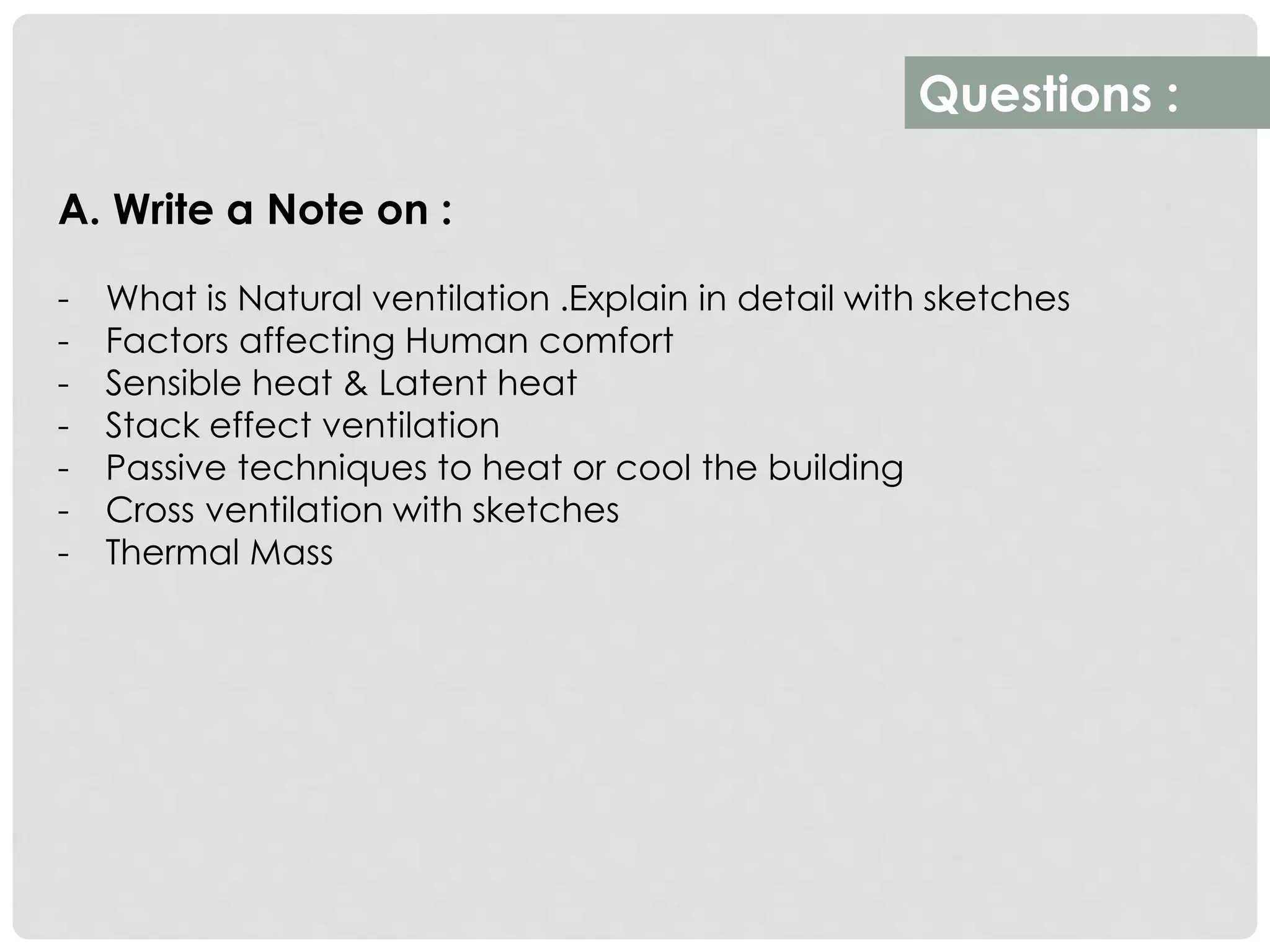 Natural ventilation of building services | PPT