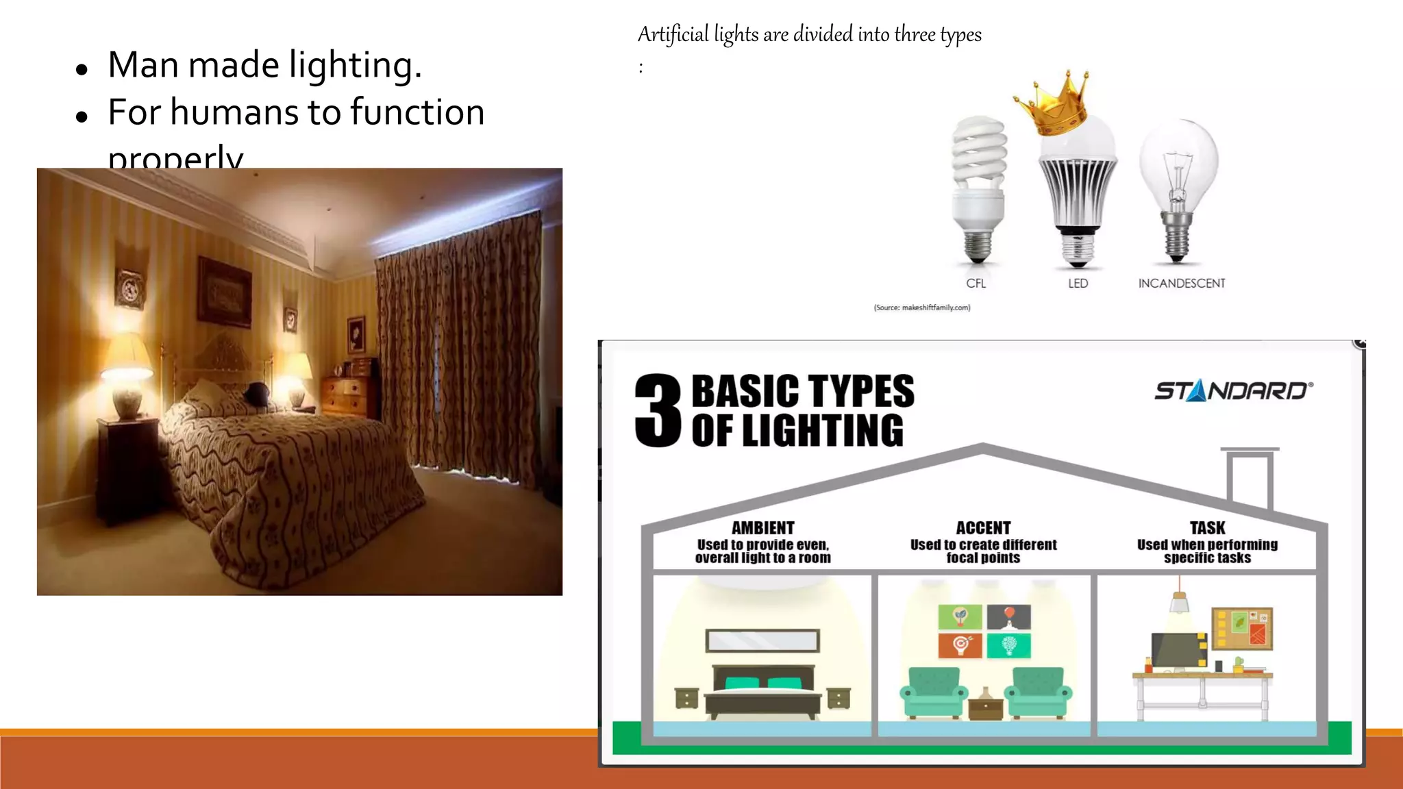 Natural light and artificial lighting | PPTX