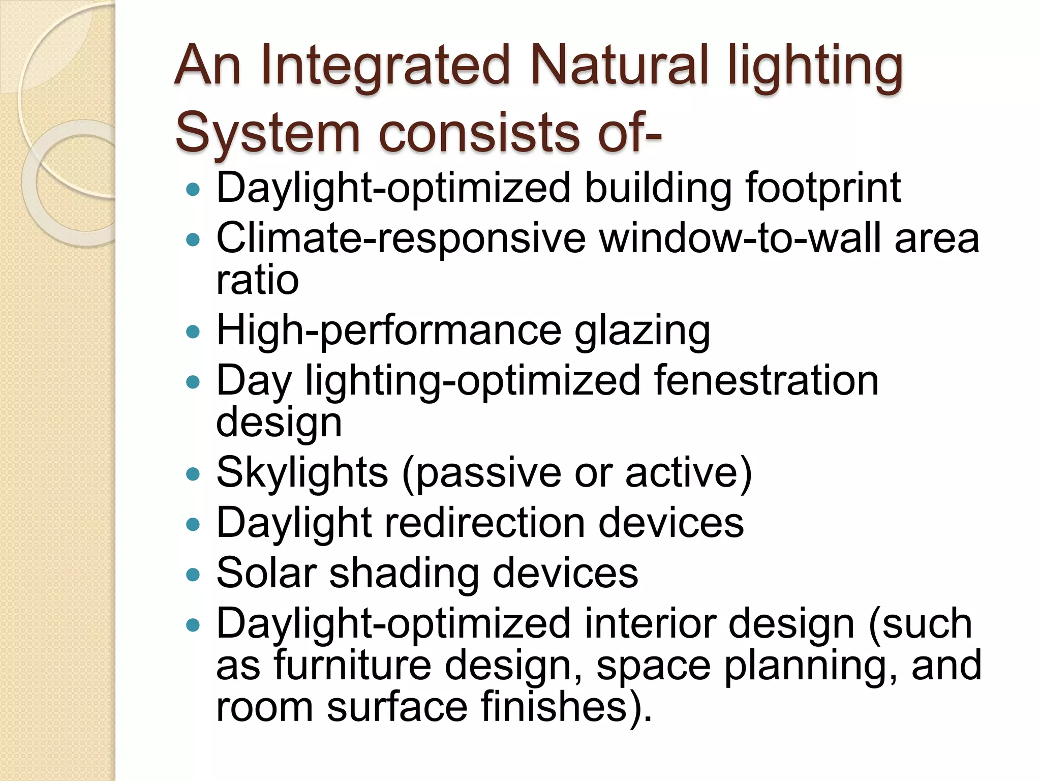 Natural lighting | PPTX