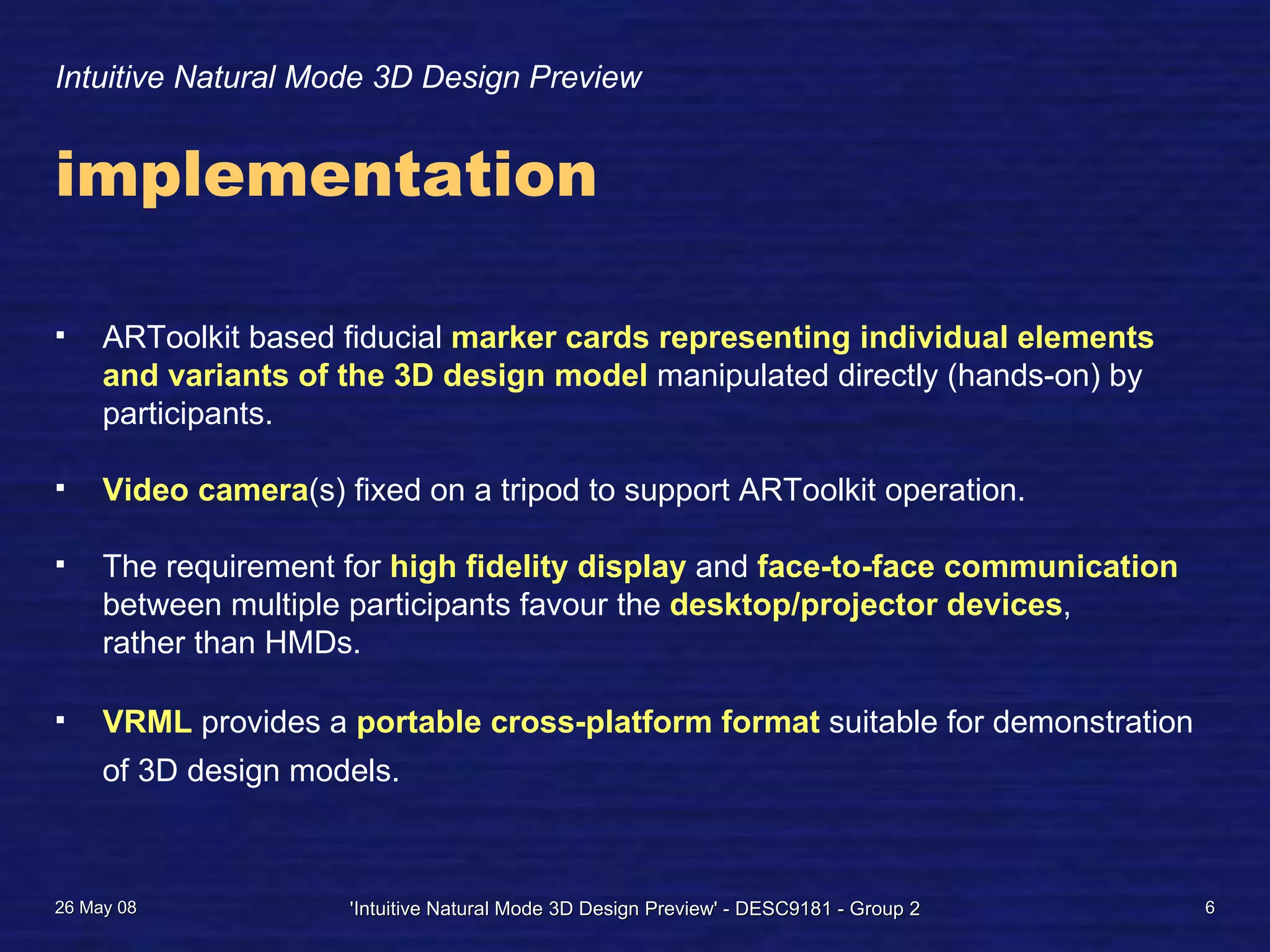 A Natural Mode UI for 3D Design Preview and Manipulation | PPT | 3-D Graphics | Computer ...