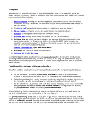 Natural Monopoly - revisited | PDF