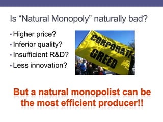 Natural monopoly | PPTX