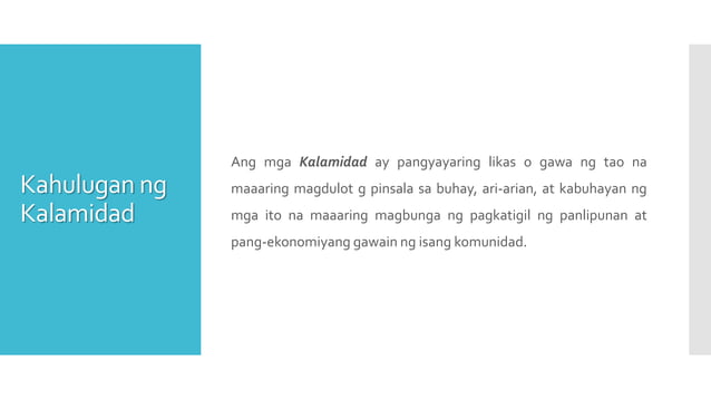 Kalamidad | PPTX