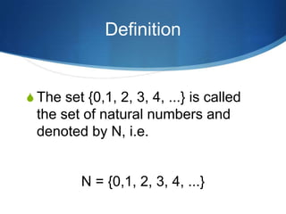 Natural numbers | PPTX