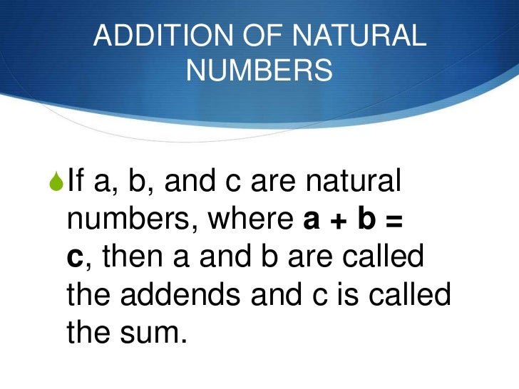 Natural Numbers