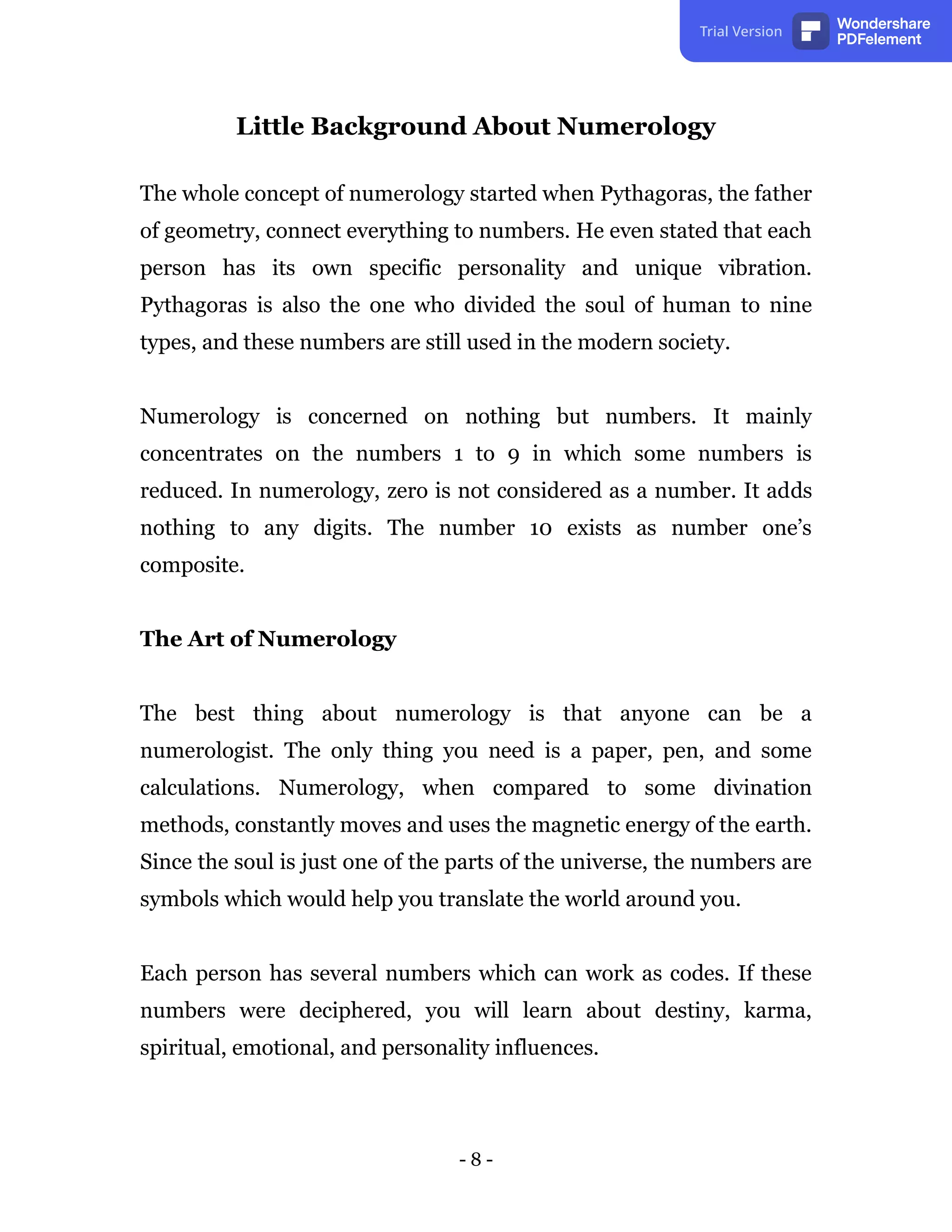 Natural numerology | PDF