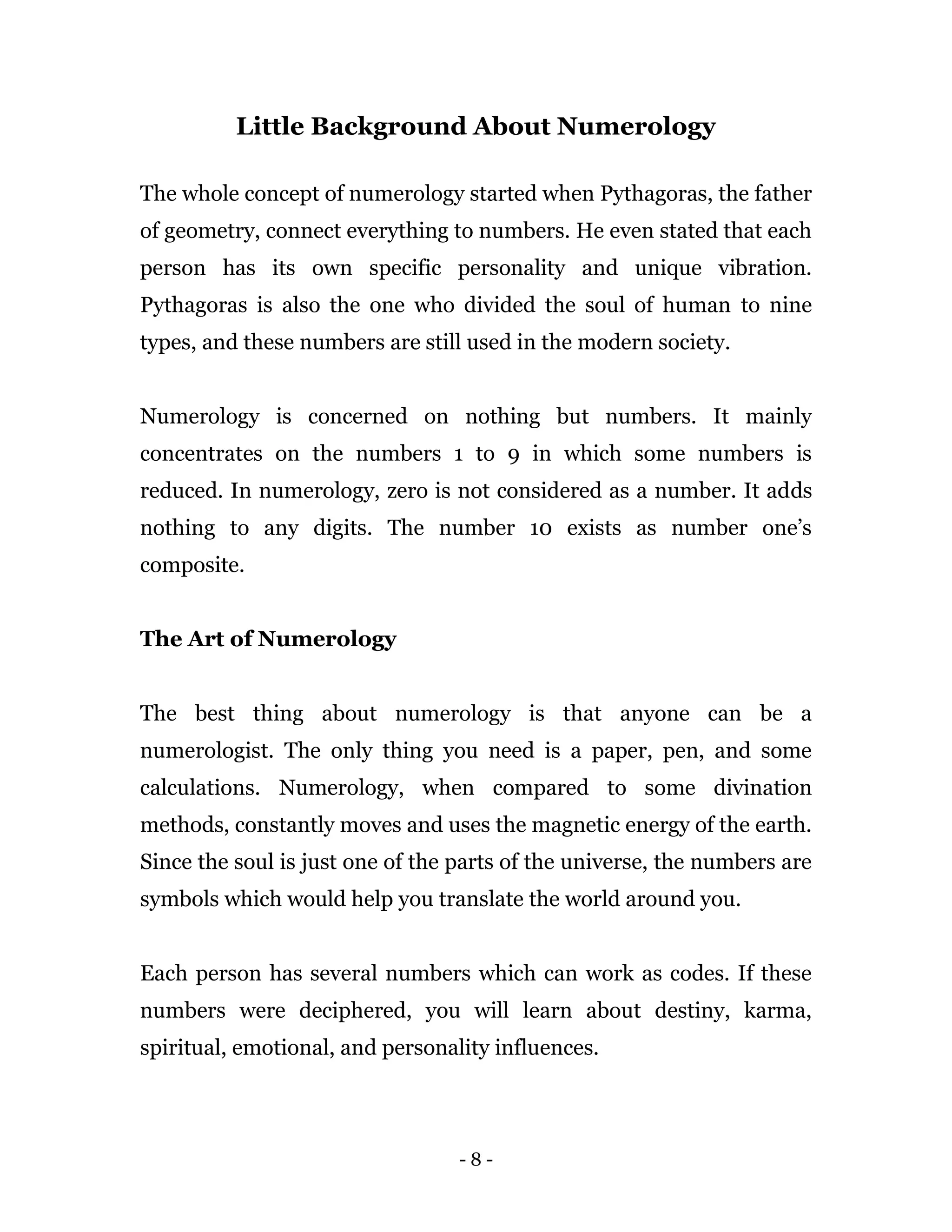 Natural Numerology | PDF