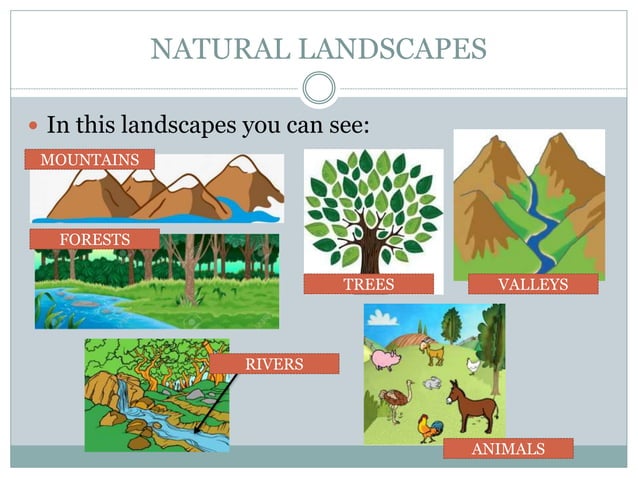 Natural or human landscapes | PPTX