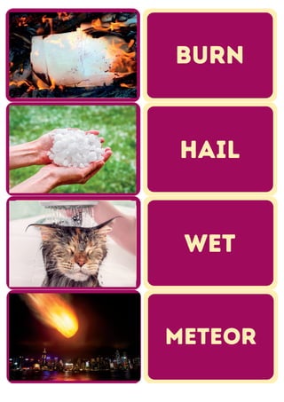 Natural phenomena flash cards | PDF
