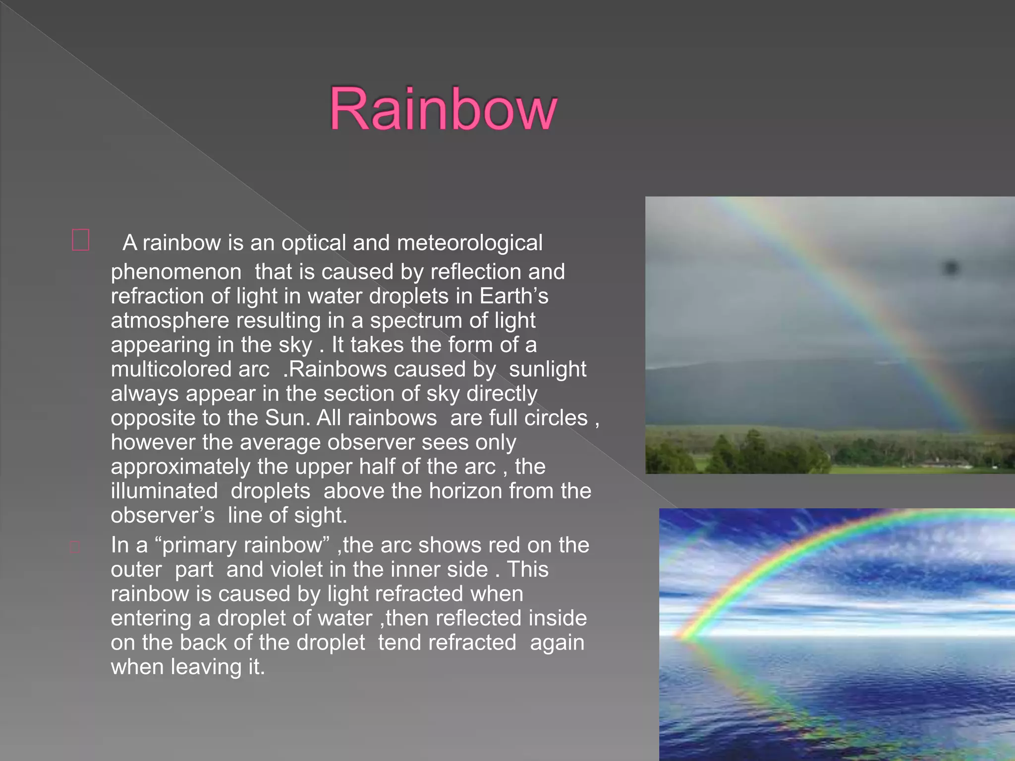 Natural phenomenon of light | PPTX