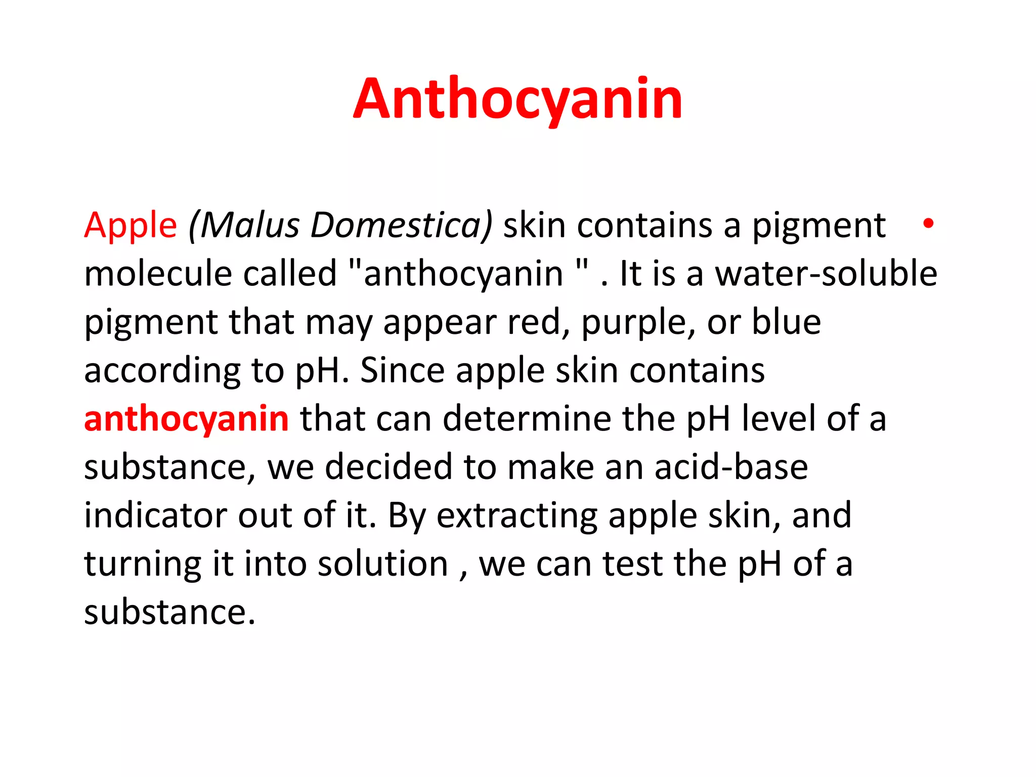 Natural PH indicator | PPTX