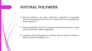 Natural Polymer Based Nanomaterials | PPTX | Chemistry | Science