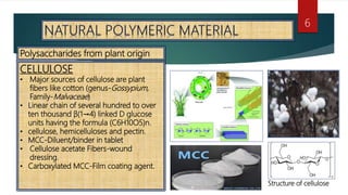 Natural polymer :origin and applications | PPTX