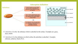 Natural polymers and adsorption properties | PPTX