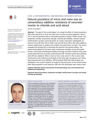 pozzolana .pdf | Civil Engineering Industry | Industries