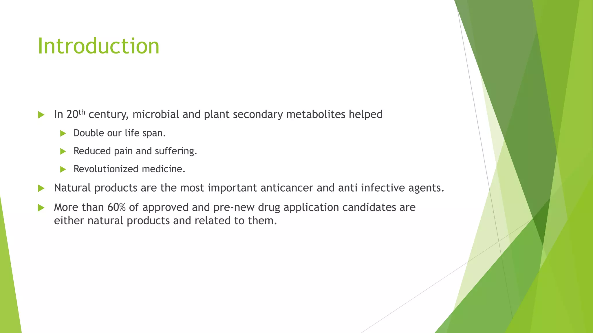 Natural product based drug discovery and SAR studies | PPTX