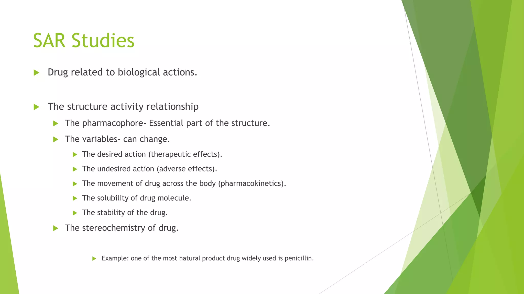 Natural product based drug discovery and SAR studies | PPTX