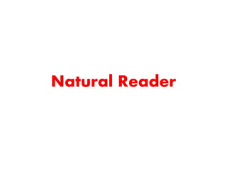 Natural Reader | PPT