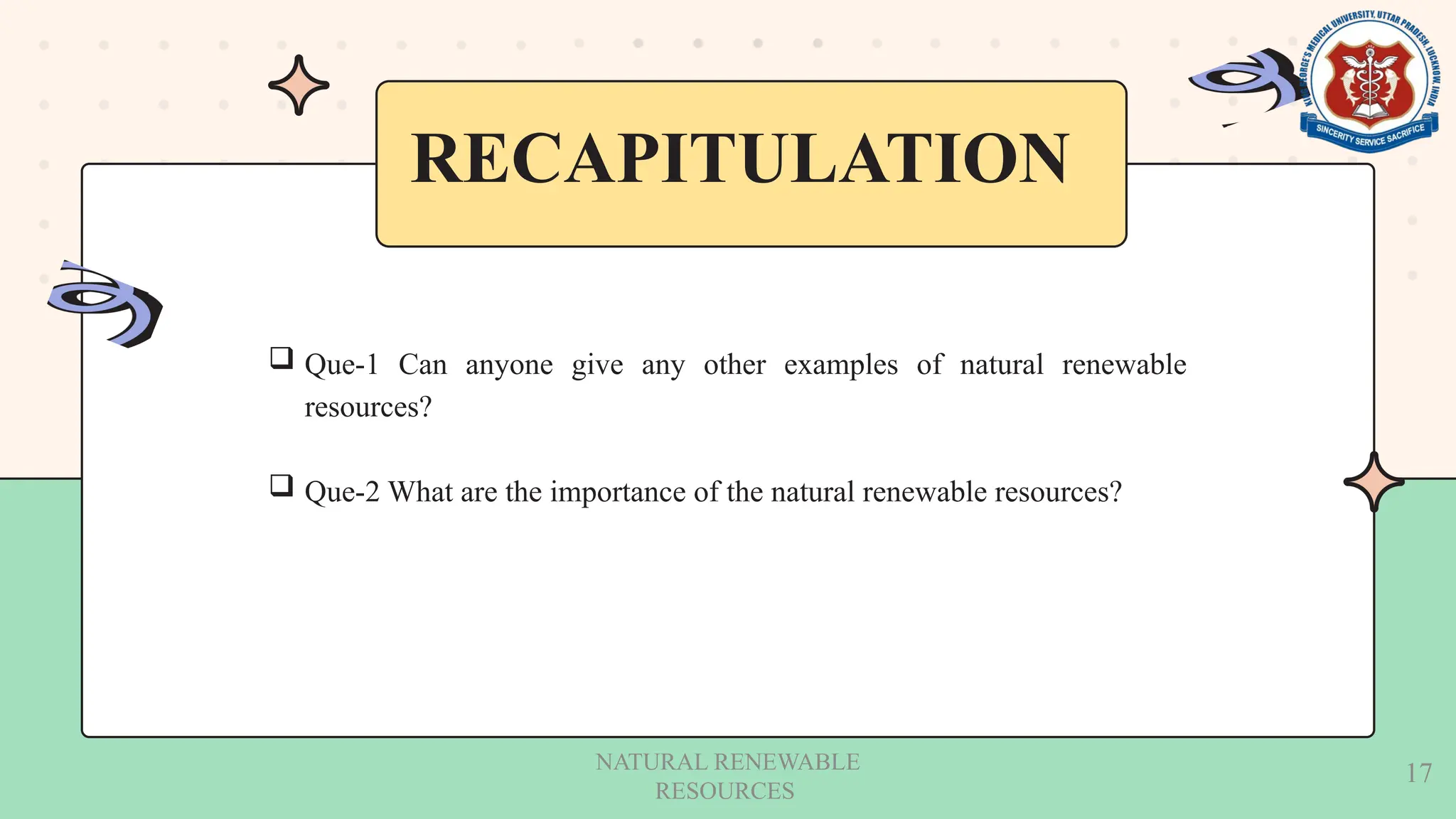 natural renewable resources / natural resources | PPTX