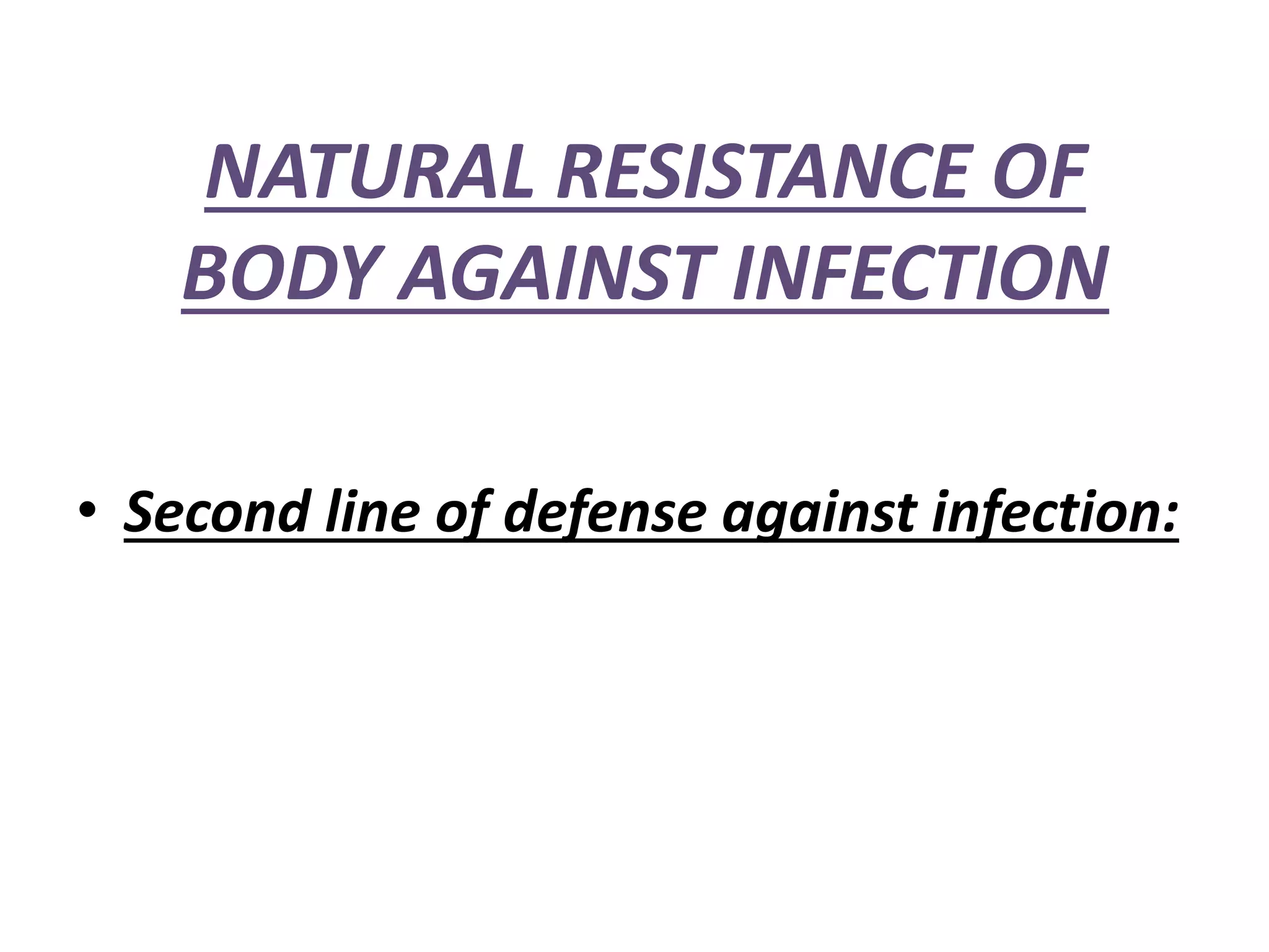 Natural resistance of body against infection | PPT