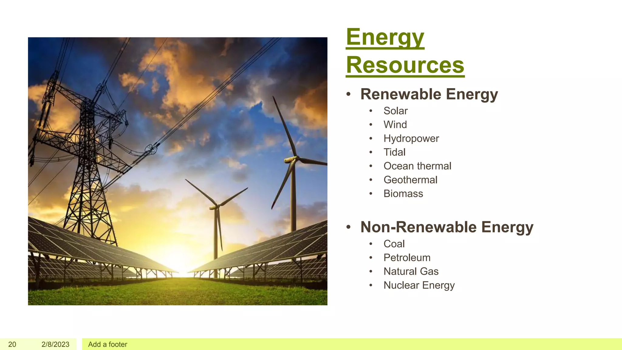 Natural Resources and Energy | PPTX