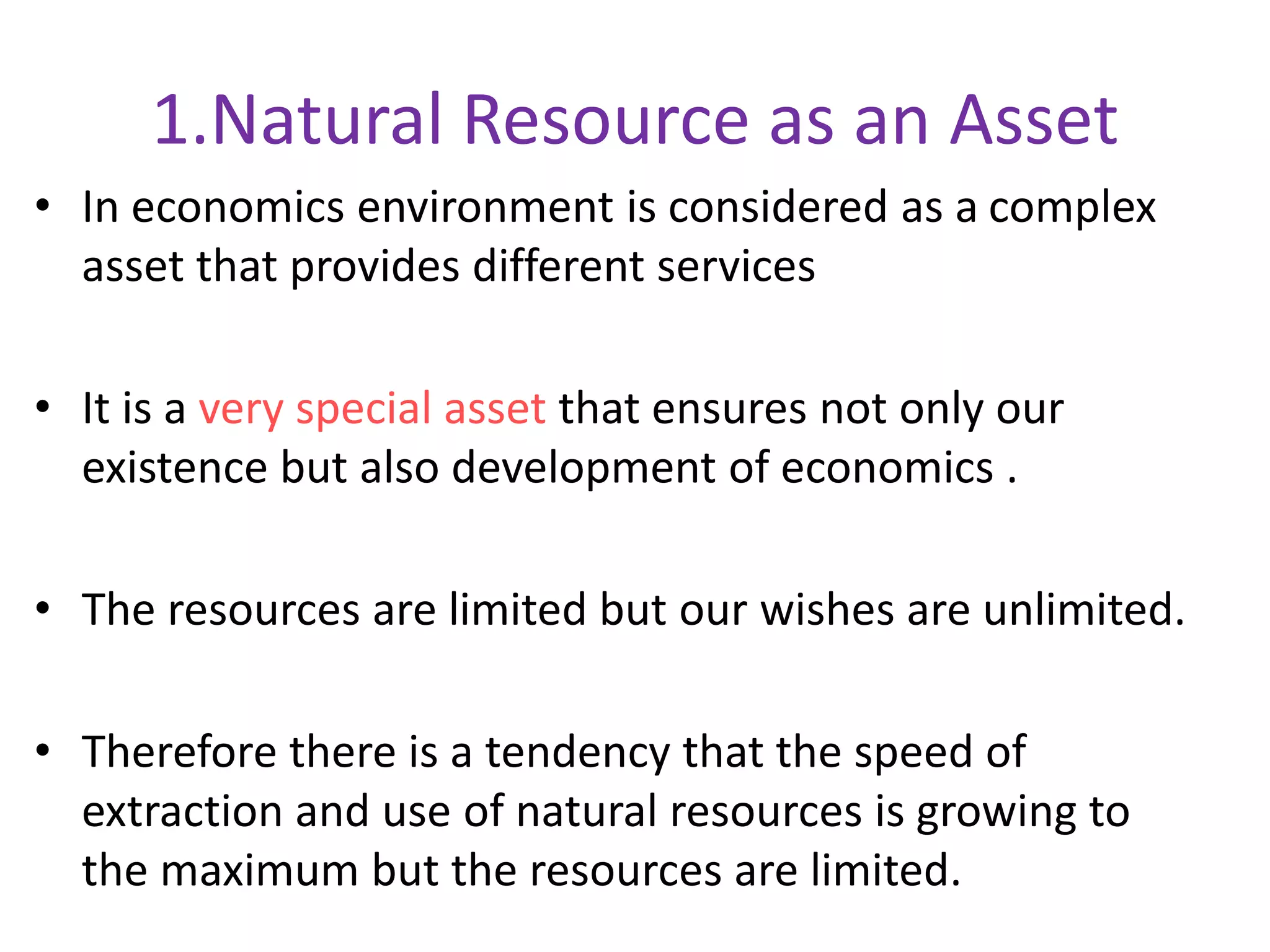Natural resource economics | PPTX