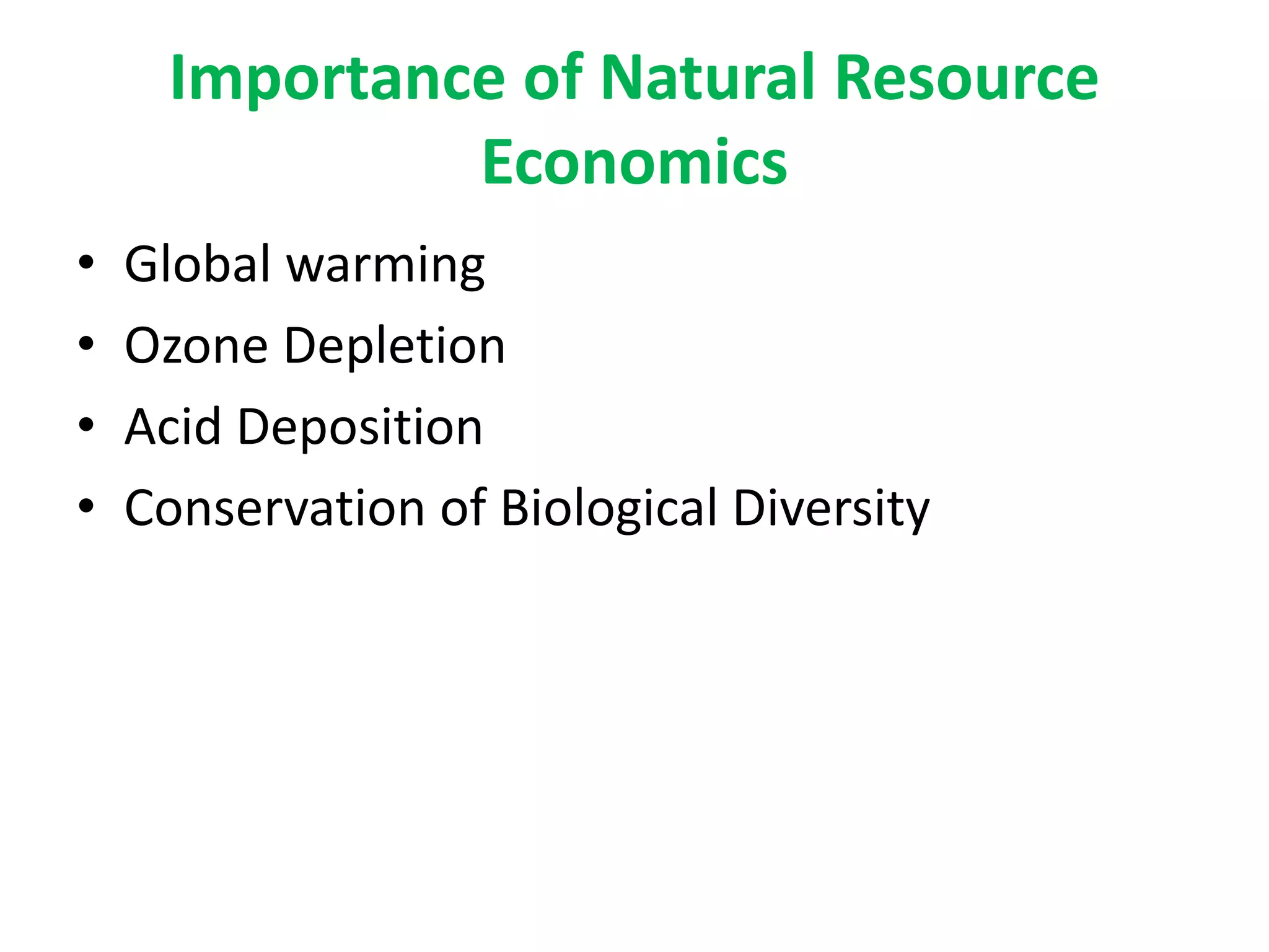 Natural resource economics | PPTX