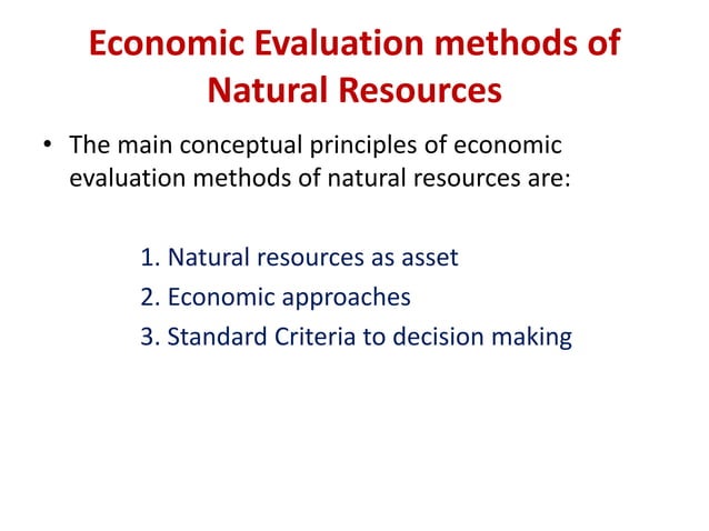 Natural resource economics | PPTX | Environmental Services Industry ...