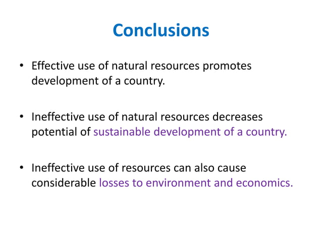 Natural resource economics | PPTX | Environmental Services Industry ...