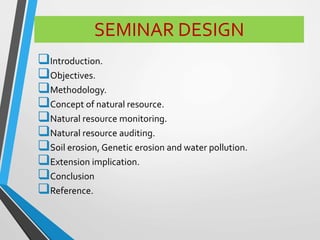 Natural resource monitoring and auditing | PPT